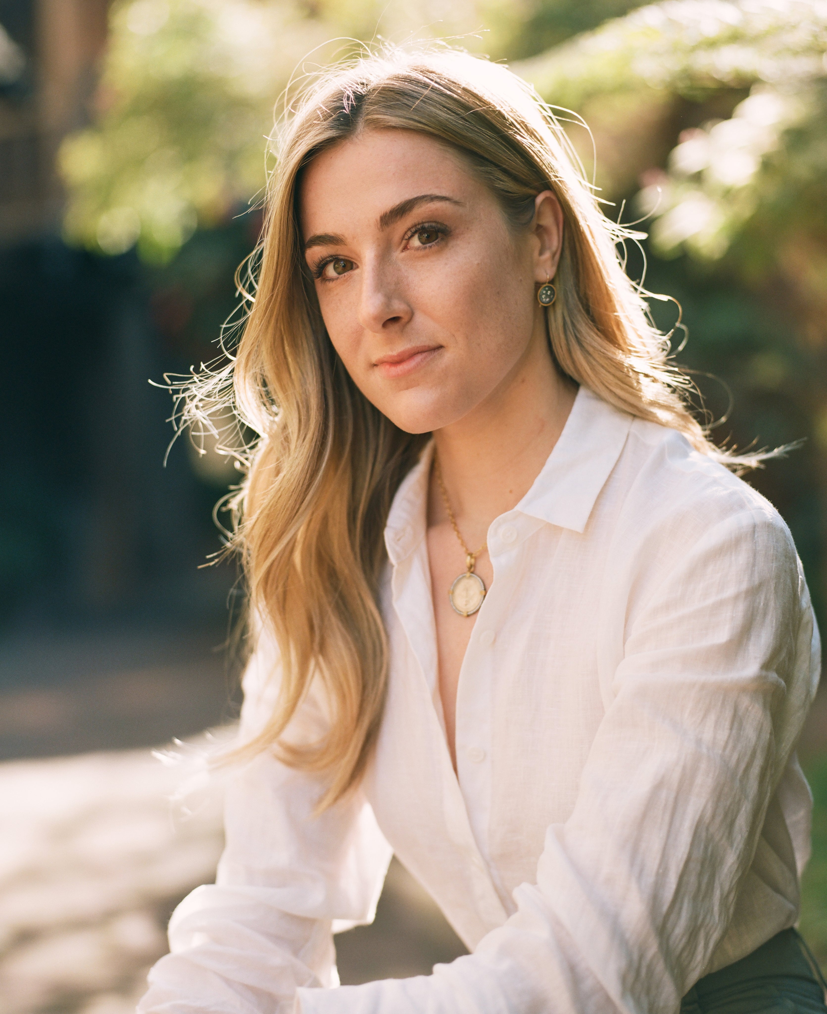 Small Silver and Gold Diamond Disc Wire Earring — Alix & Company